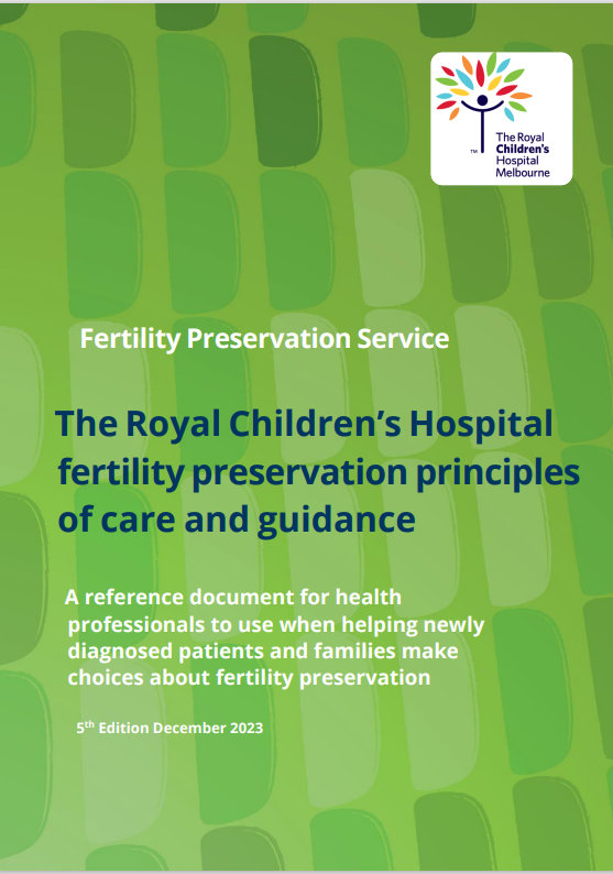 Fertility Preservation : For health professionals