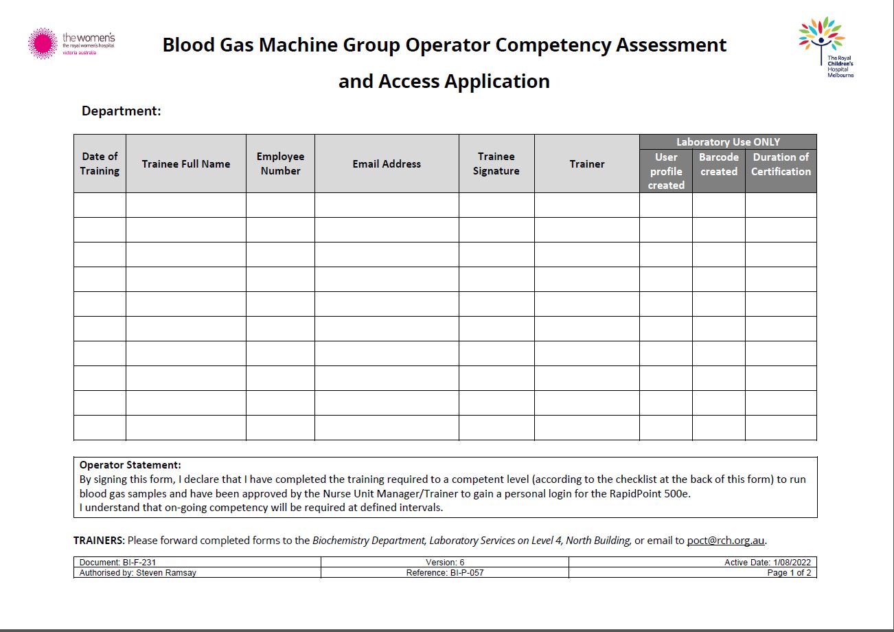 Point of Care Testing (POCT) : Point of Care Testing (POCT)
